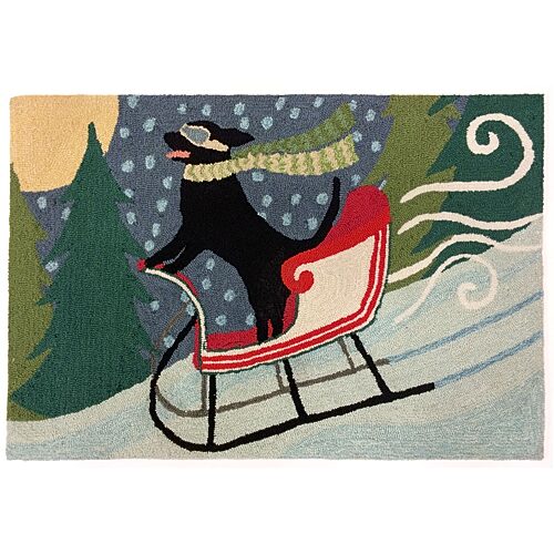 Liora Manne Frontporch Sledding Dog Area Rug