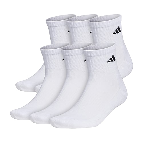 Click here for adidas Mens Multi-Pack 6 Pair Big and Tall Quarter... prices