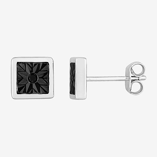 Click here for Diamond Accent Natural Black Diamond Sterling Silv... prices