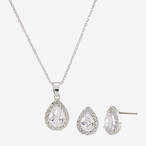 Click here for Sparkle Allure Halo Womens Cubic Zirconia Pure Sil... prices