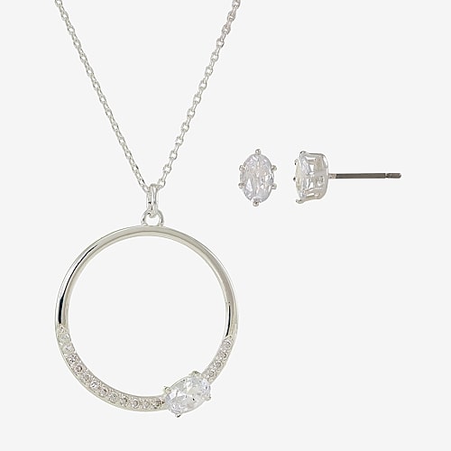Click here for Sparkle Allure Womens Cubic Zirconia Pure Silver O... prices