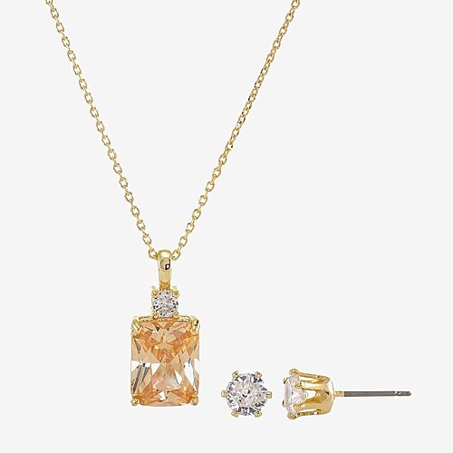 Click here for Sparkle Allure Womens Champagne Cubic Zirconia 14K... prices
