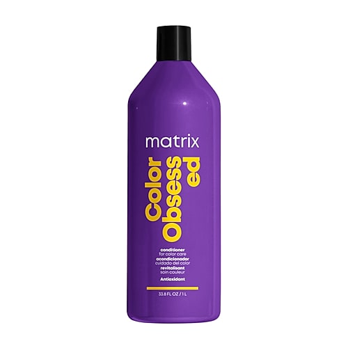 MATRIX Total Results Color Obsessed Antioxidant Conditioner  Enhances Hair Color & Prevents Fadin  for Color Treated Hair Black 33.8 Fl Oz