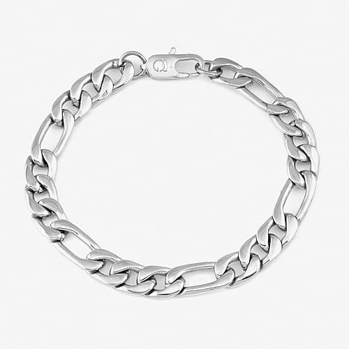 Click here for Mens Stainless Steel 11 Inch Solid Figaro Chain Br... prices