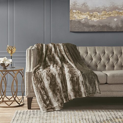 Click here for Madison Park Marcelle Oversize Faux-Fur Throw  One... prices