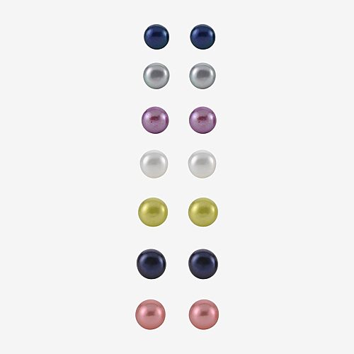 Click here for Cultured Freshwater Pearl 7-pr. Stud Earring Set... prices