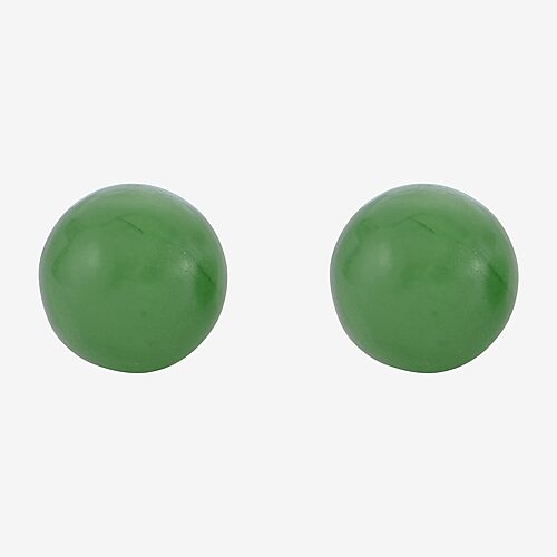 Click here for Genuine Jade 14K Yellow Gold Stud Earrings  One Si... prices