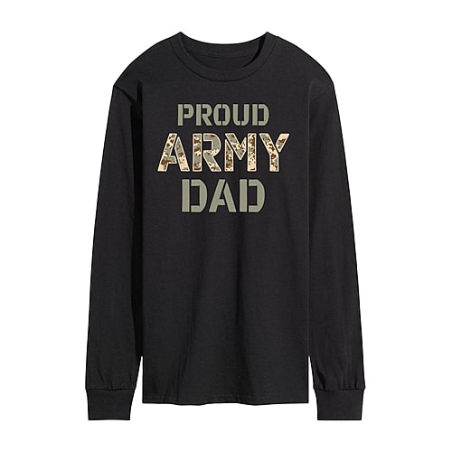 Click here for Mens Long Sleeve Proud Army Dad Graphic T-Shirt  S... prices