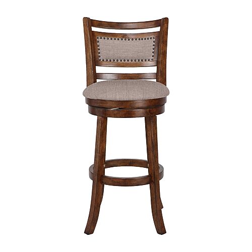 Aberdeen Upholstered Swivel Bar Stool  One Size  Brown