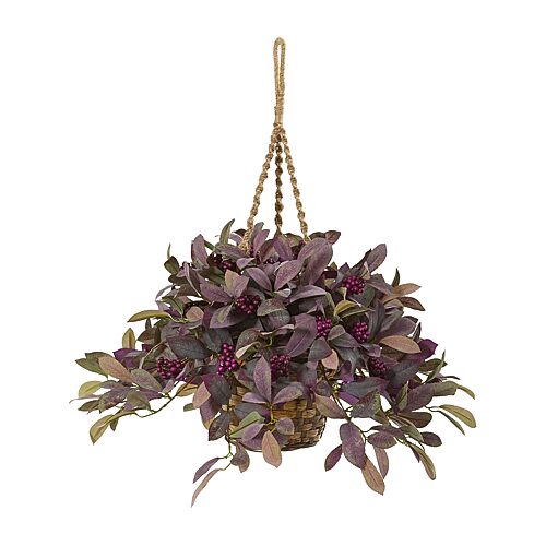 Click here for Nearly Natural 28in Purple Faux Laurel Berry Artif... prices