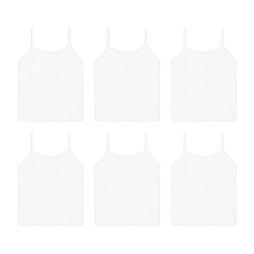 Click here for Hanes Toddler Girls U Neck Sleeveless 6 Pack Camis... prices