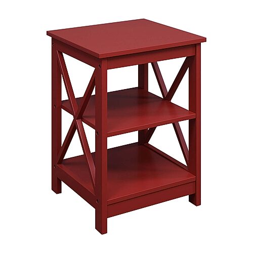 Click here for Convenience Concepts Oxford End Table - Cranberry prices