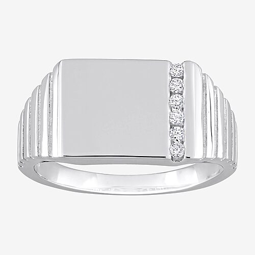 Click here for Mens 1/10 CT. T.W. Natural White Diamond Sterling... prices
