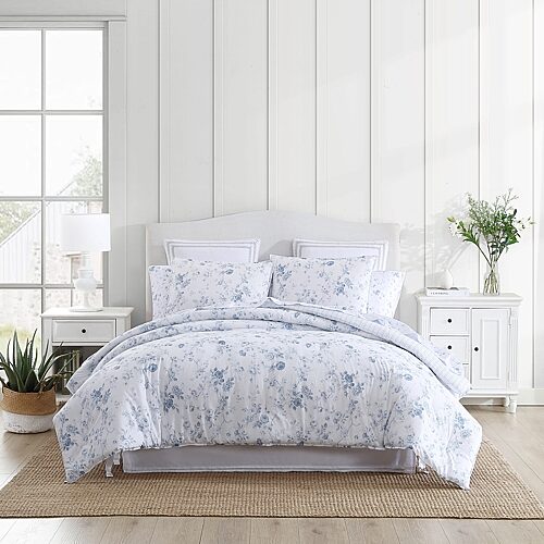 Click here for Laura Ashley Belinda Cotton Reversible 2 Piece Com... prices
