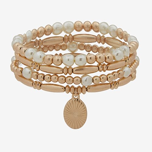 Click here for a.n.a Gold Tone Charm Stretch Womens 4-pc. Bracele... prices
