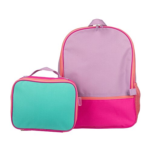 Combo Backpack with Lunch Bag  One Size  Purple