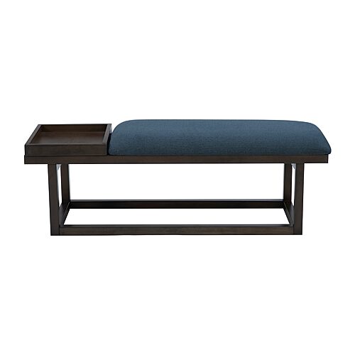 Linon Lenora Upholstered Tray-Top Bench  One Size  Brown