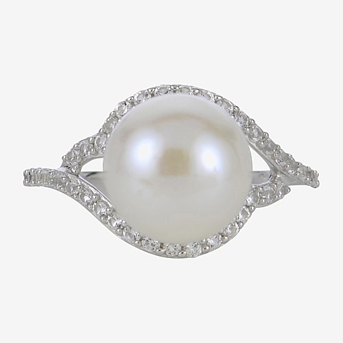 Click here for Cultured Freshwater Pearl & Lab-Created Sapphire R... prices