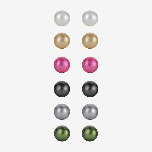 Click here for Womens Dyed White Cultured Freshwater Pearl Sterli... prices