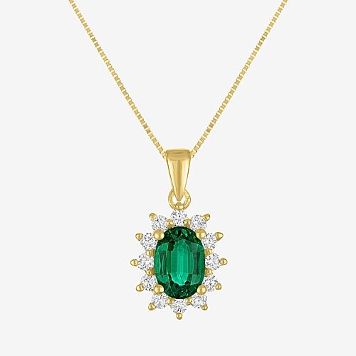 Click here for Womens Lab Created Gemstone & 1/4 CT. T.W. Lab Gro... prices