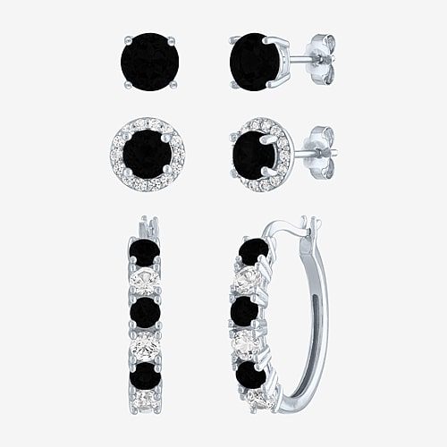 Click here for Gemstone Sterling Silver 3 Pair Jewelry Set  One S... prices