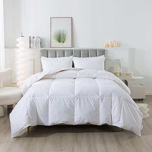 Click here for Royal Velvet All Season White Down Comforter  One... prices