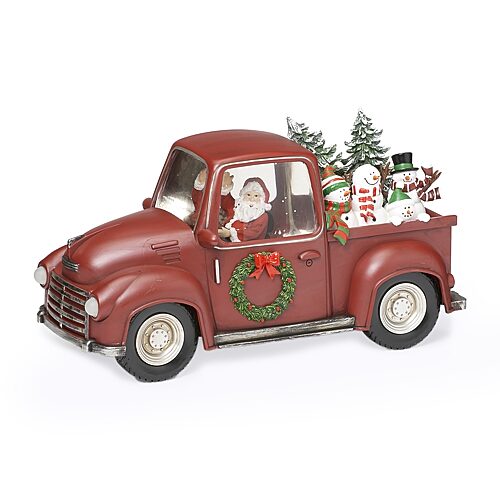 Click here for Roman 7in Led Swirl Truck Christmas Tabletop Decor... prices