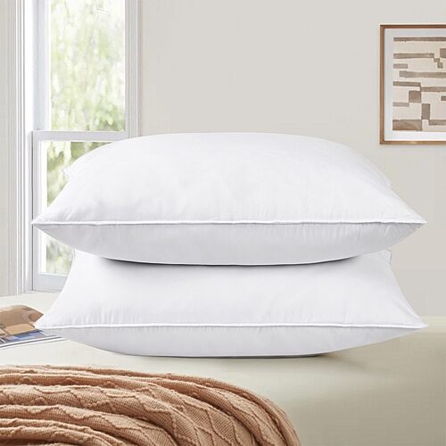 Click here for Peacenest White Feather Down Pillow - Set Of 2  On... prices
