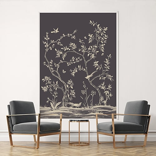 Click here for Tempaper Garden Midnight Mural Wallpaper  One Size... prices