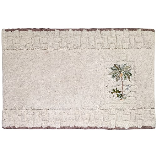 Click here for Avanti Colony Palm Bath Rug  One Size  White prices