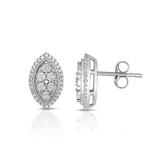 Click here for TruMiracle 1/4 CT.T.W. Natural Round Diamond Sterl... prices