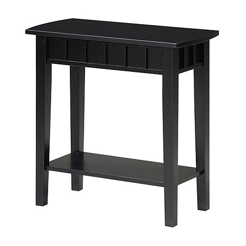 Click here for Dennis End Table with Shelf - Black prices