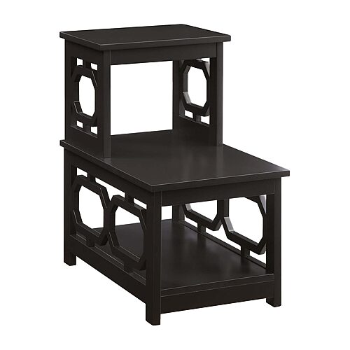 Click here for Omega 2 Step Chairside End Table - Espresso prices