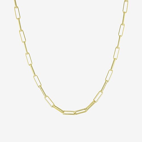 Click here for Silver Reflections 24K Gold Over Brass Paperclip C... prices