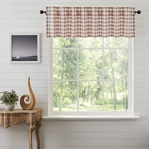 Click here for Annie Buffalo Check Rod Pocket Tailored Valance  O... prices
