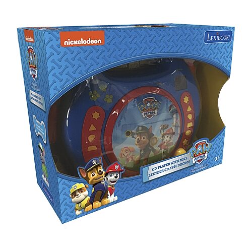 Portable Cd Player With 2 Microphones Paw Patrol Electronic Game  One Size  Multiple Colors