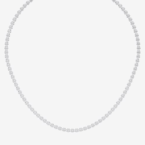 Click here for (F / Vs2) Womens White Diamond Sterling Silver 17... prices