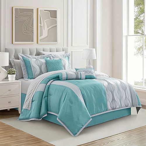 Click here for Stratford Park Kath Geometric 15-Pc. Comforter Set... prices