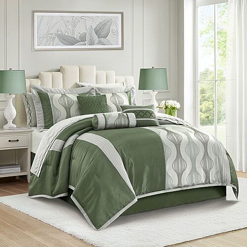 Click here for Stratford Park Kath Geometric 15-Pc. Comforter Set... prices