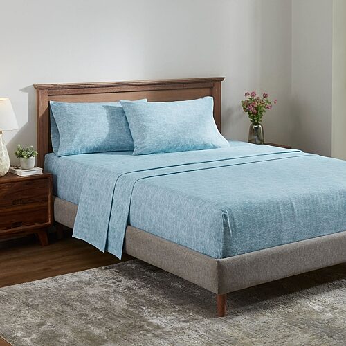 Click here for SUPERIOR Melange Chambray Plain Weave Deep Pocket... prices