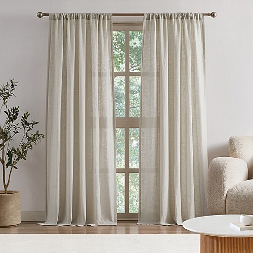 Click here for Brooklyn Loom Flax Linen Rod Pocket Light-Filterin... prices
