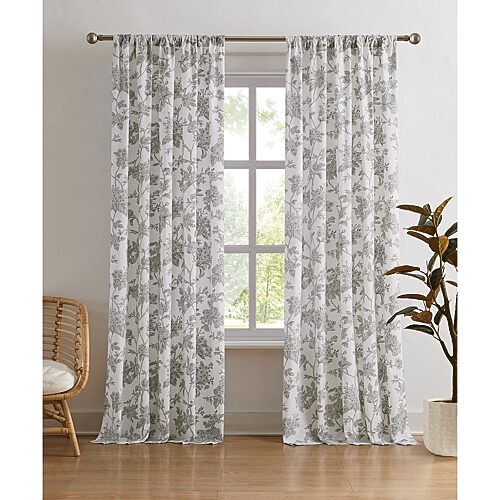 Click here for Brooklyn Loom Mila Floral Rod Pocket Light-Filteri... prices