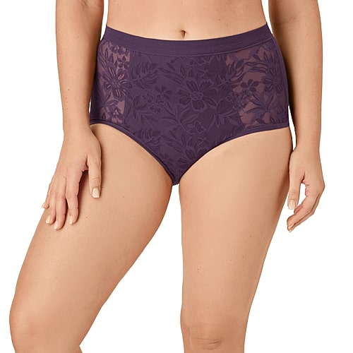 Click here for Bali Breathe Cotton Modal Lace High Rise Brief DFC... prices