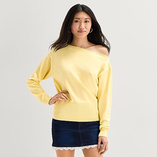 Click here for Forever 21 Juniors Womens Asymmetrical Neck Long S... prices