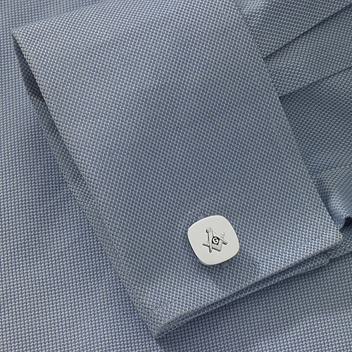 Click here for Masonic Emblem Cuff Links  One Size  Silver prices