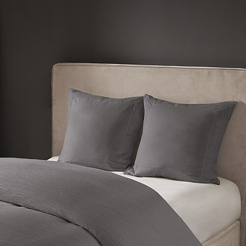 Click here for N Natori Hanae Yarn-Dyed Sham  European - Grey prices