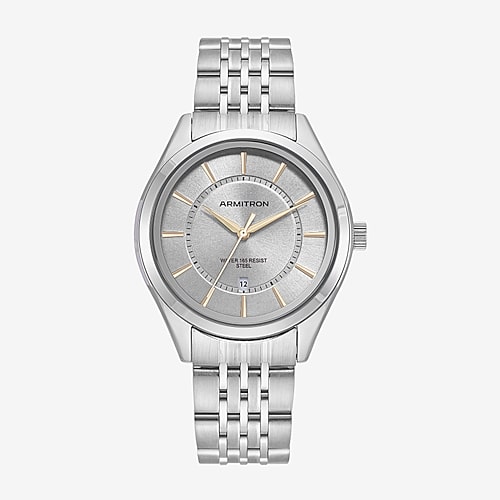 Click here for Armitron Mens Silver Tone Stainless Steel Bracelet... prices