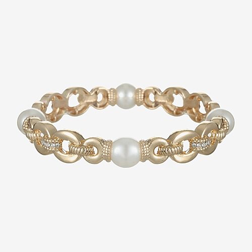 Click here for Monet Jewelry Womens Glass Round Stretch Bracelet... prices