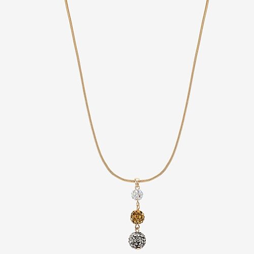 Click here for Monet Jewelry Womens Brown Glass 17 Inch Pendant N... prices