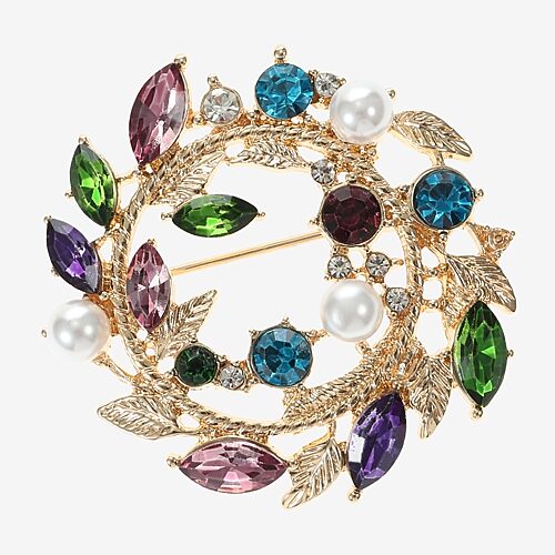 Click here for Monet Jewelry Multi Color Glass Pin  One Size  Mul... prices